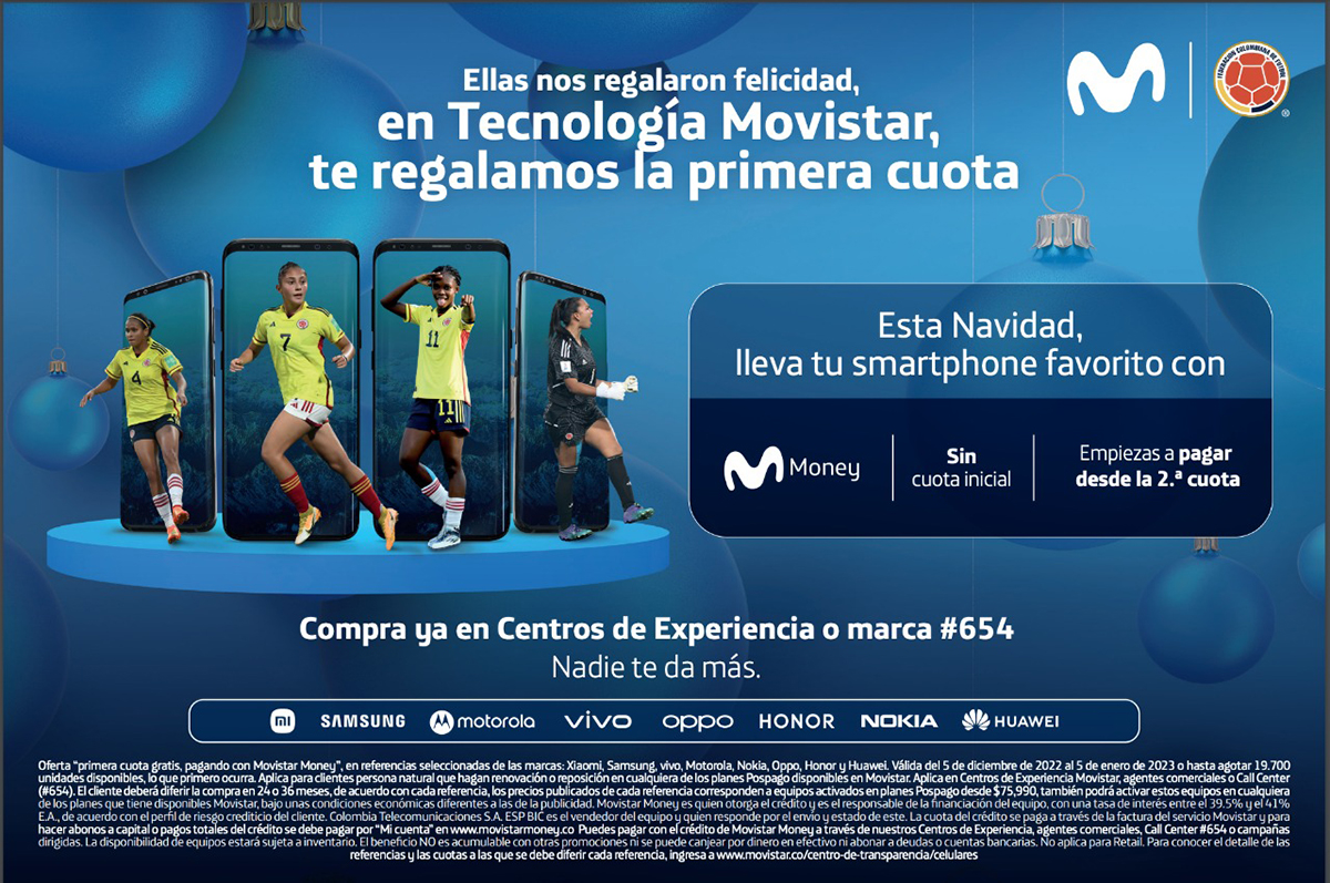 Movistar financiará primera cuota de smartphones durante Navidad ...